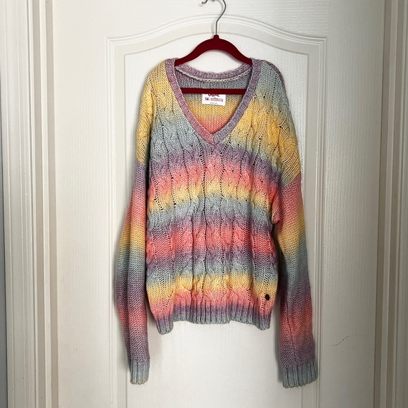 Justice | Shirts & Tops | Justice Girls Rainbow Colored Sweater | Poshmark